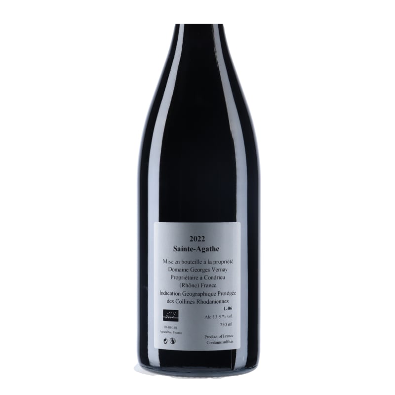 Domaine Georges Vernay Collines Rhodaniennes Sainte-Agathe 2022 - vins